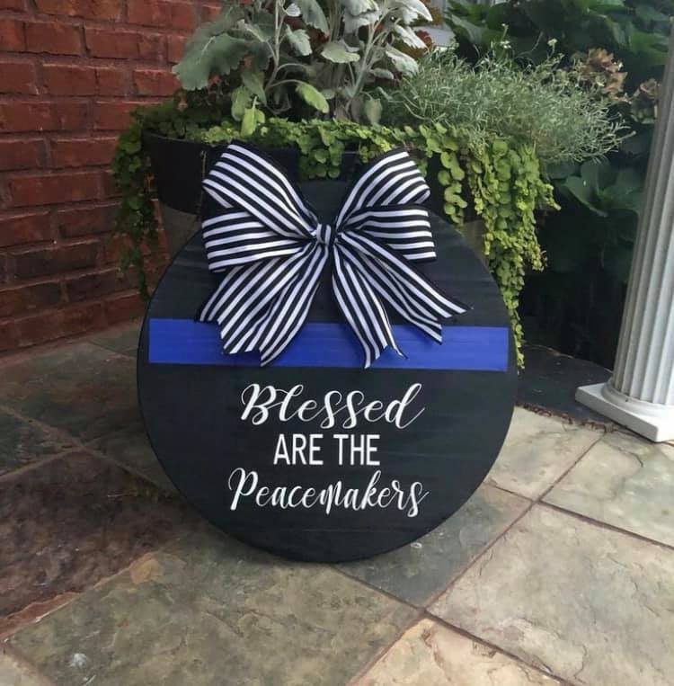 Police Badge Door Sign | The Humble Home Wapakoneta